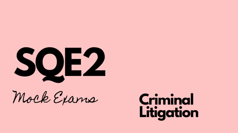 SQE2 Mock Exams - InHouseW